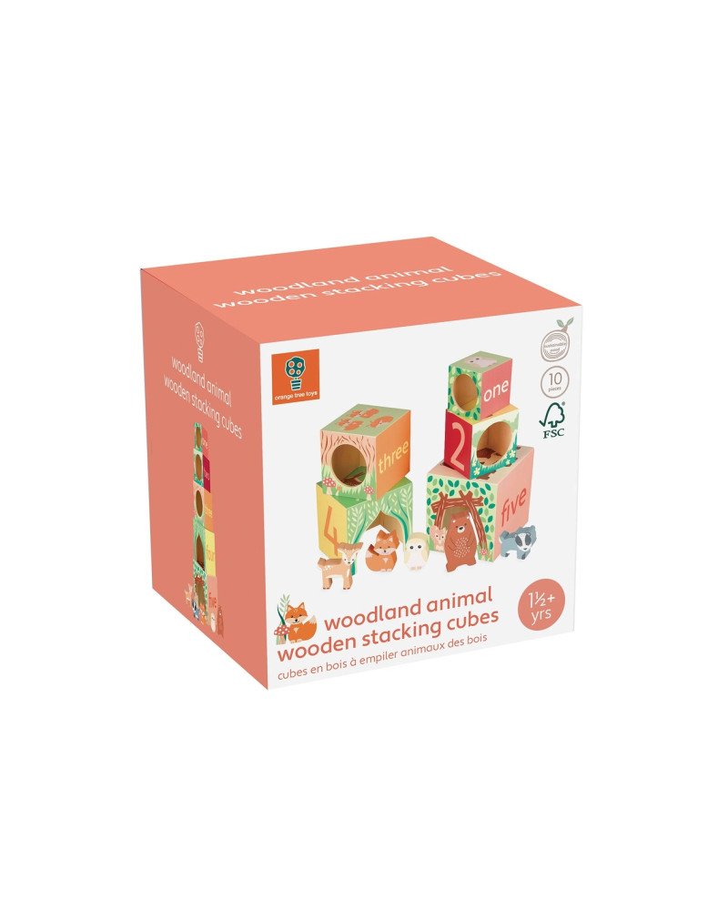 Orange tree toys - Woodland Wooden Stacking Cubes